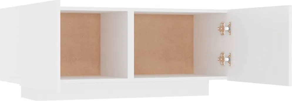 Noční stolek bílý 100 x 35 x 40 cm kompozitní dřevo 3082765