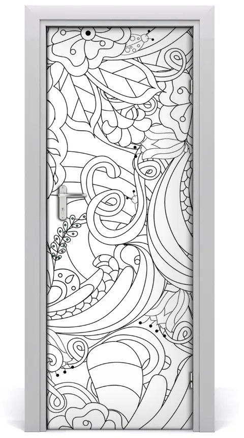 Fototapeta samolepící pozadí zentangle 95x205 cm