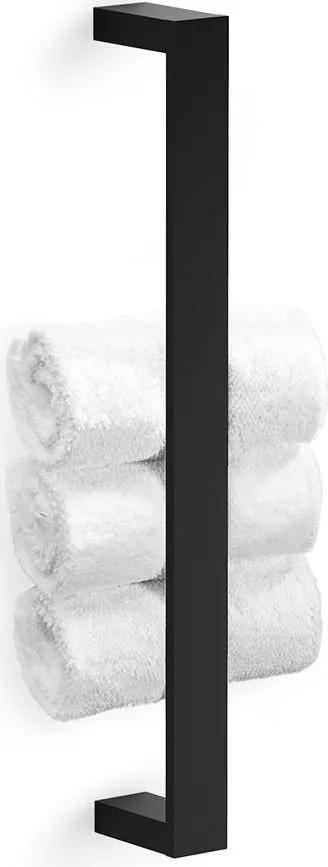 Tyč - držák na ručníky Contract vertikální 38 cm černá matná