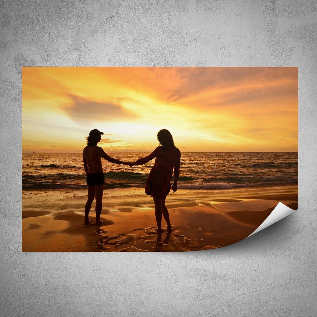 Plakát - Zamilovaný pár (60x40 cm) - PopyDesign