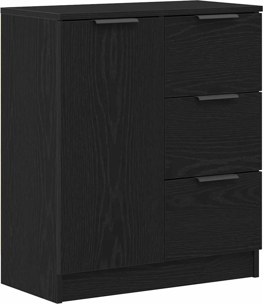 Servírovací skříň Černý dub 120 x 30 x 70 cm Kompozitní dřevo 3333072