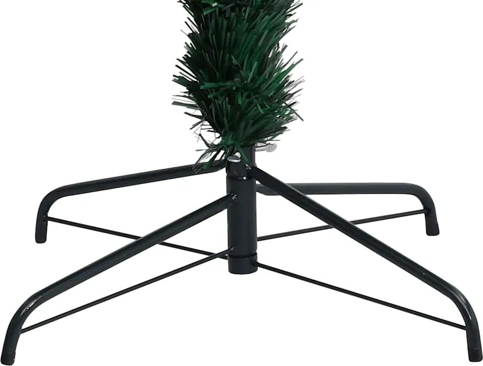 Umělý vánoční stromek se stojanem zelený 120 cm optické vlákno 321026