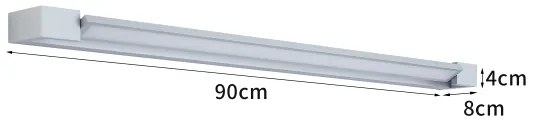 Brilagi-LED Koupelnové osv. zrcadla AQUA LINE LED/24W/230V 90 cm IP44 mat. chrom