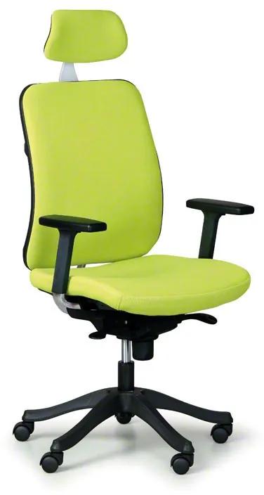 B2B Partner Kancelářská židle BRUGGY, světle zelená látka