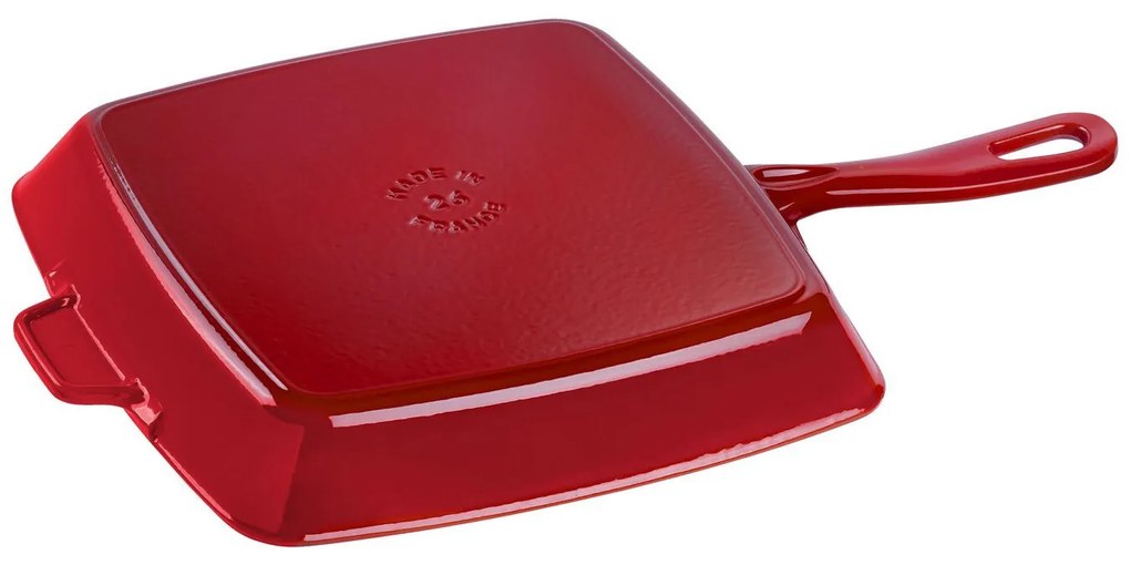 Staub litinová americká grilovací pánev 26 cm, višňová, 12122606