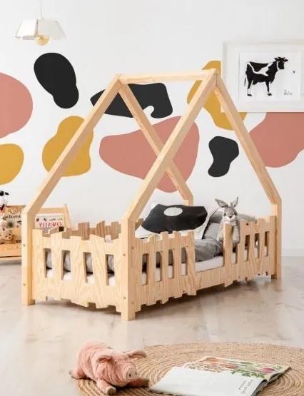 Dětská postel s plůtkem Domeček Jyrva 90 x 200 cm