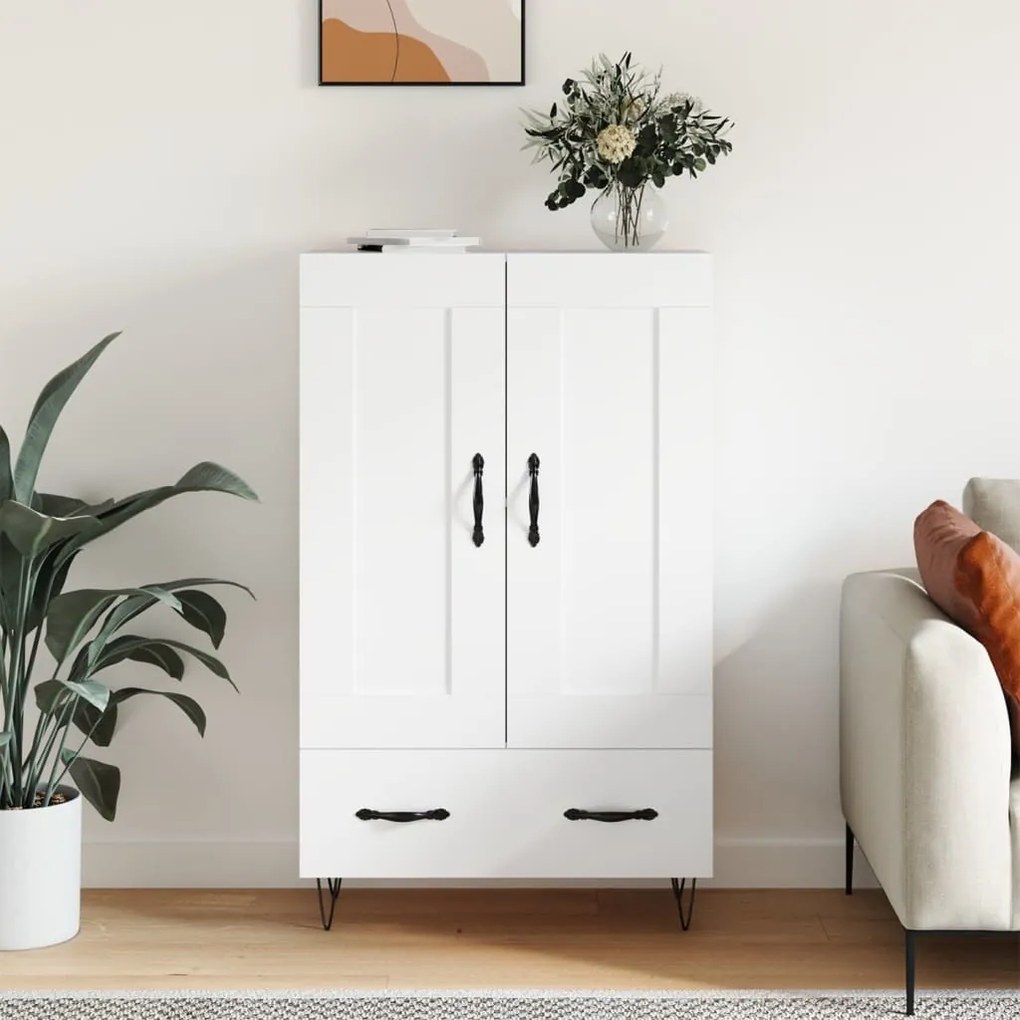 vidaXL Skříň highboard 69,5 x 31 x 115 cm kompozitní dřevo [830319] Barva: Černá