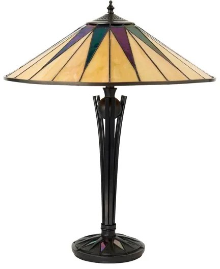 Endon 64045 - Stolní lampa Tiffany DARK STAR 2xE27/60W/230V pr. 49 cm