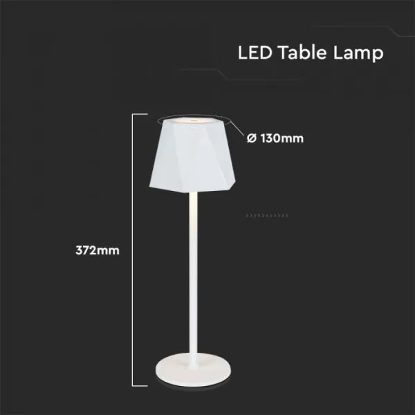LED Stmívatelná dobíjecí stolní lampa LED/4W/5V 3000-6000K 1800 mAh bílá