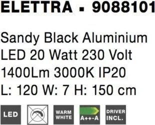 Závěsné LED svítidlo NOVA LUCE ELETTRA 20W 3000K 9088101