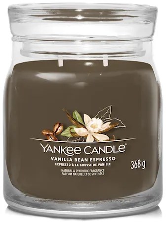 Yankee Candle vonná svíčka Signature ve skle střední Vanilla Bean Espresso 368g