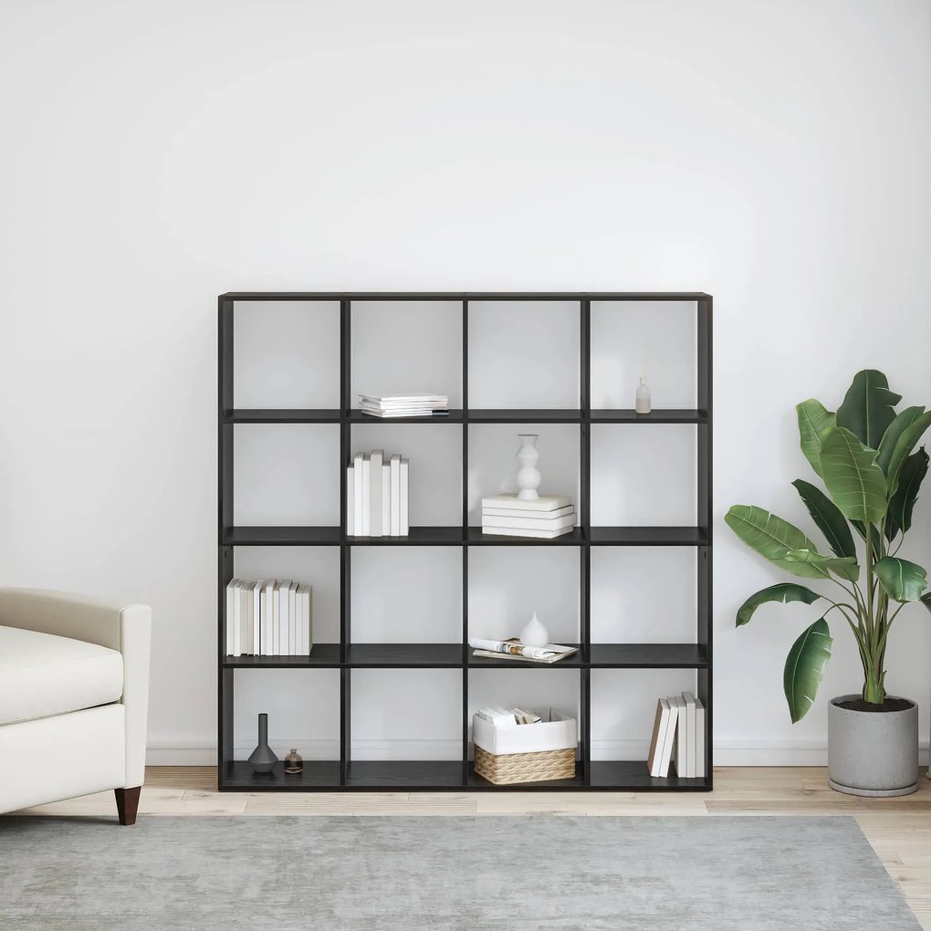 Knihovna 16 úrovní 137,5 x 29 x 137,5 cm Kompozitní dřevo 3388357