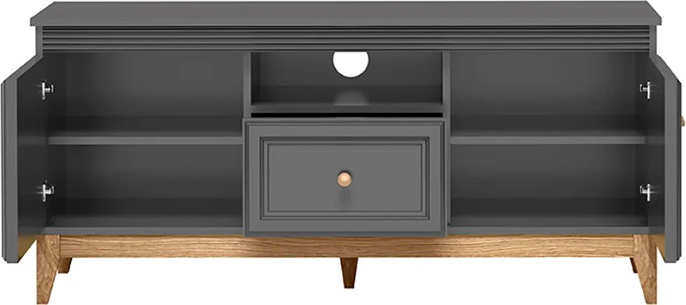 TERRA s | TV stolek TA-8 | 135,5 cm | šedá