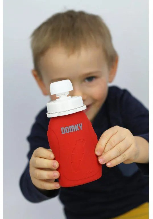 Domky Plnitelná silikonová kapsička 180 ml Zelená