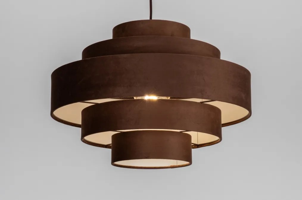 Závěsné svítidlo Madeira X Coffe Satin Brown