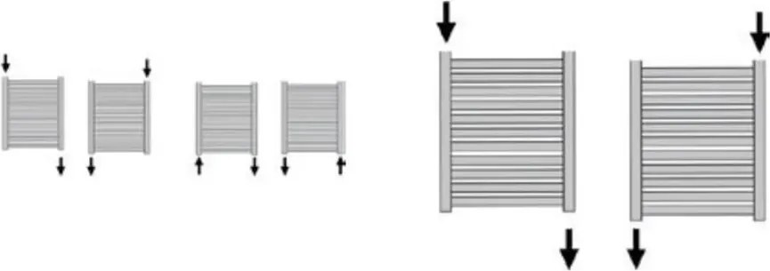 Mereo Mereo, Otopný žebřík rovný, bílý, MT04