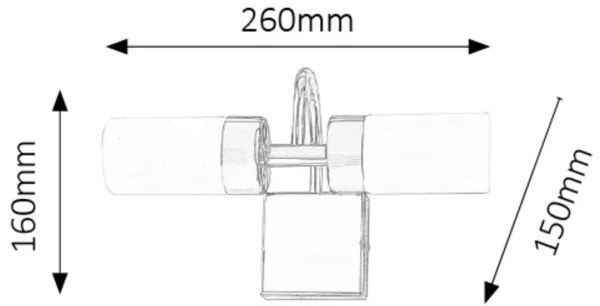 Rabalux 5746 - LED Koupelnové nástěnné svítidlo BETTY 2xLED/4W/230V