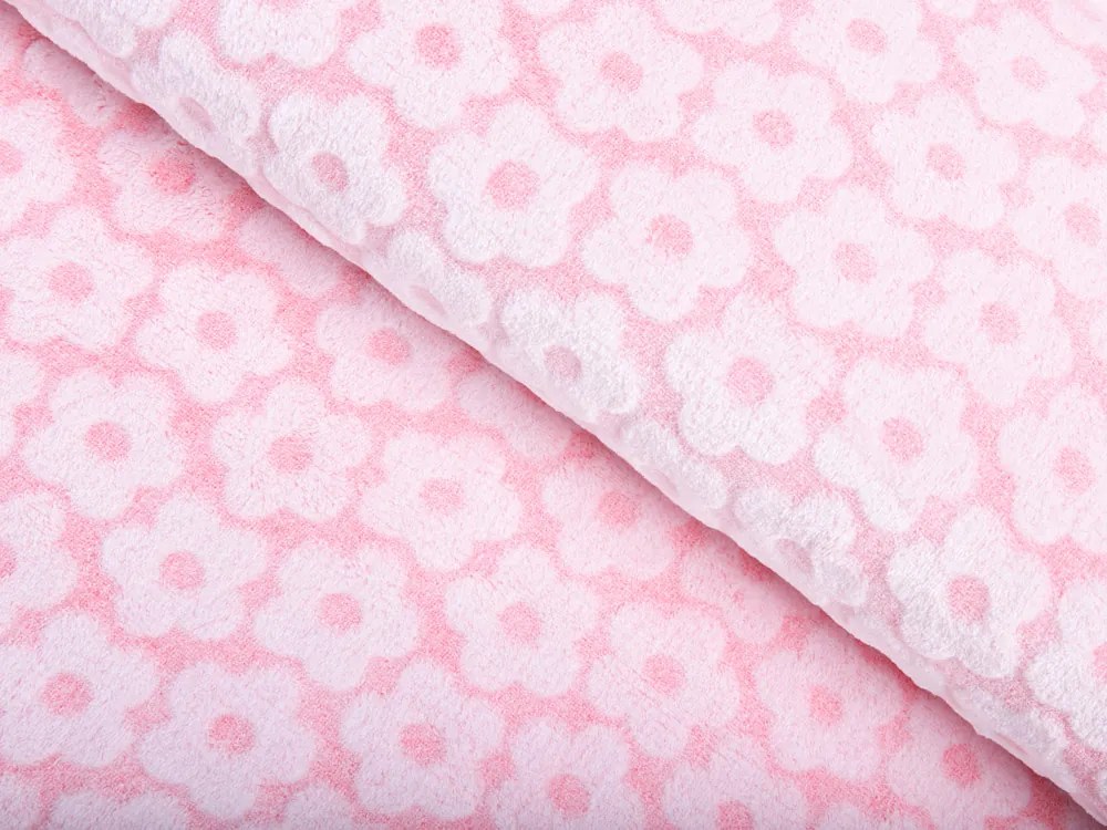 Biante Mikroplyšová deka MIP-027 Světle růžové květy 150x200 cm
