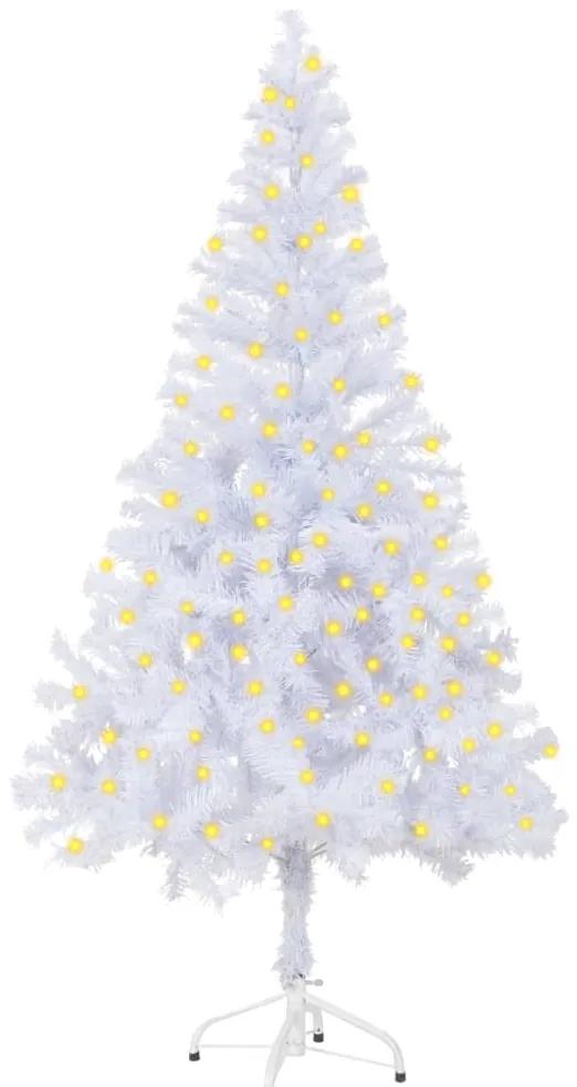 3077407 vidaXL Umělý vánoční strom s LED diody a stojanem 150 cm 380 větví