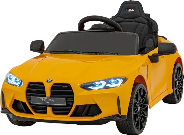 Elektrické autíčko BMW M4 žluté