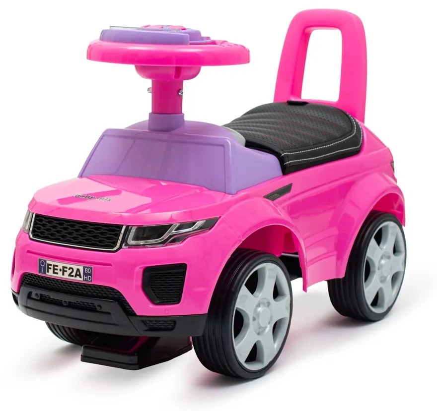 Dětské odrážedlo SUV Baby Mix Prime růžové v kůži Růžová
