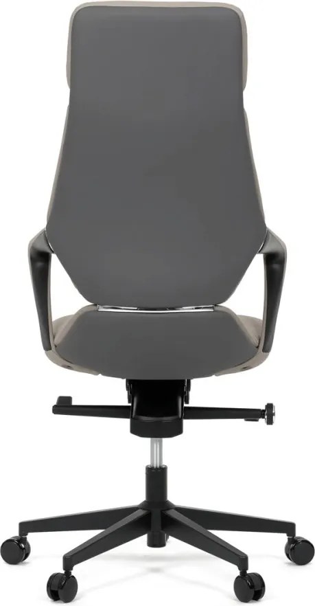 Kancelářské křeslo KA-T8426 GREY, houpací mechanismus, šedá ekokůže (59 x 63) cm