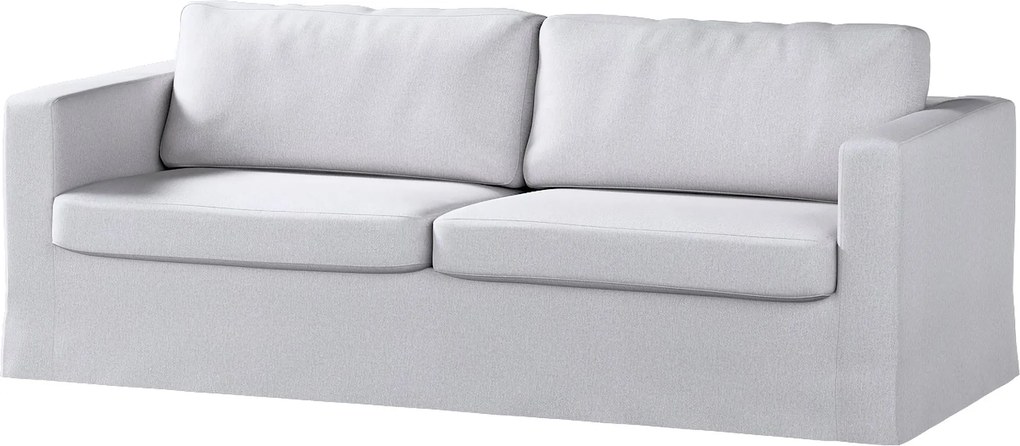Potah na pohovku IKEA Karlstad 3-místná, nerozkládací, dlouhý barva šedá látka pletený vzor