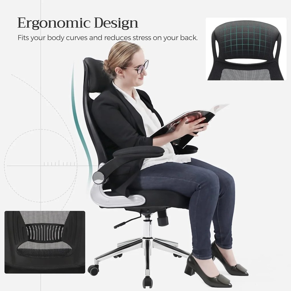 Kancelářská židle, ergonomická síťová otočná židle
