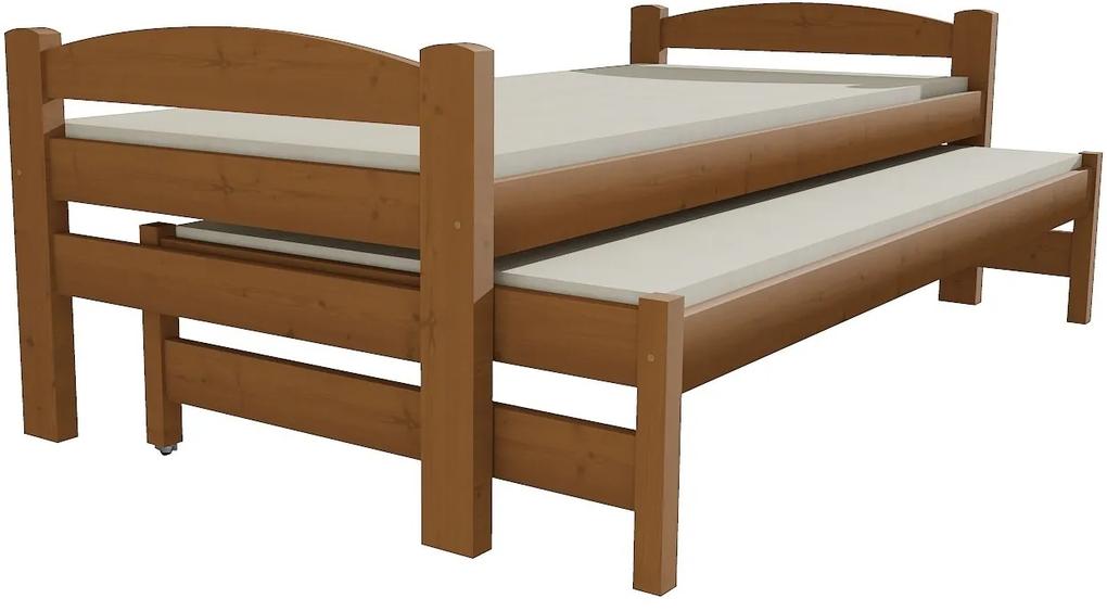 Vomaks DPV 010 dětská dřevěná postel s přistýlkou