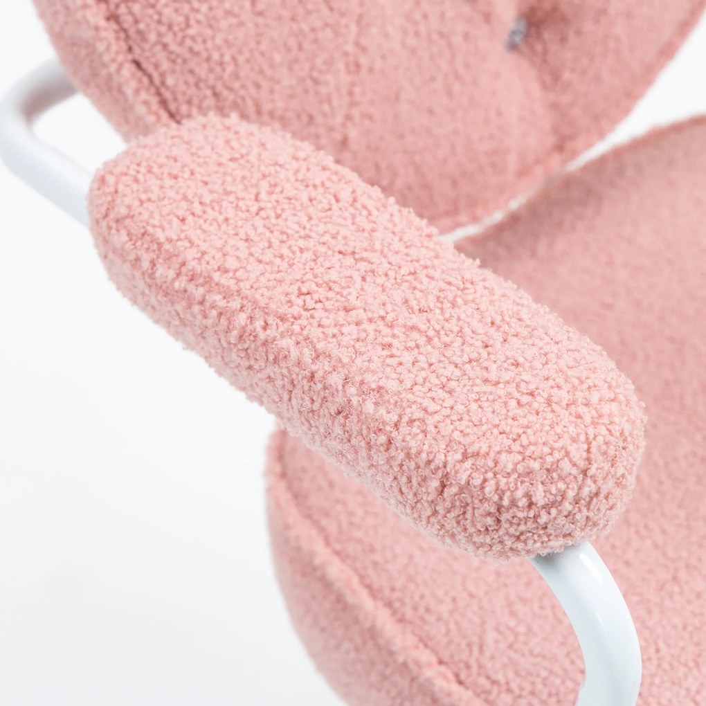 Kancelářská židle HOMCOM, ergonomická kancelářská židle s houpací funkcí, knoflíkový potah, výškově nastavitelná židle k počítači s otočnou funkcí, p…