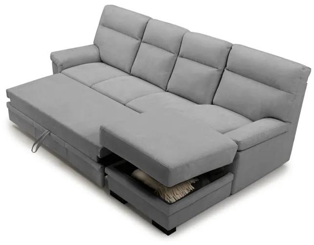 Pregio Italia sofa&relax Rozkládací sedačky Dany Provedení: 2 místná maxi rozkládací + lehátko, Vzorník látek: tekno fibra 27 water
