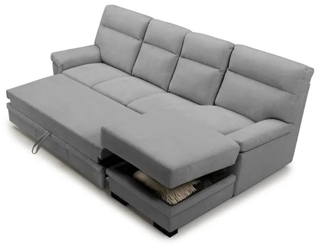 Pregio Italia sofa&relax Rozkládací sedačky Dany Provedení: 2 místná maxi rozkládací + lehátko, Vzorník látek: tekno fibra 32 grey