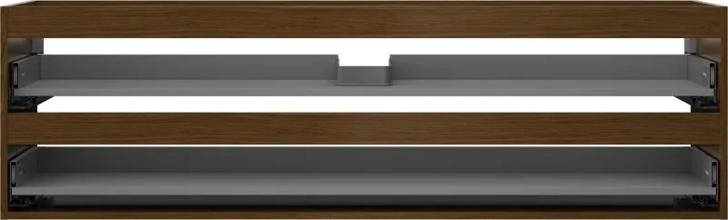 Mexen Box-A, závěsná skříňka 160 cm, 2 zásuvky, ořech, 91AX0-1600-470-2-86