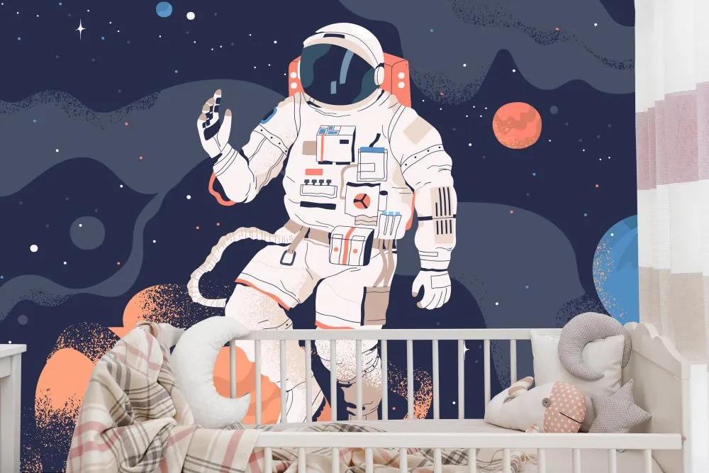Fototapeta Astronaut Ve Vesmíru A Planetách Strukturální vinyl 270x180