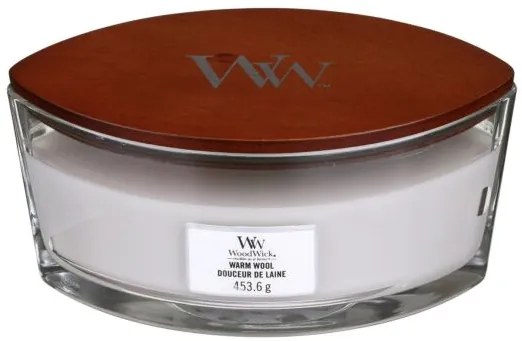 WoodWick Svíčka loď Warm Wool, 453 g