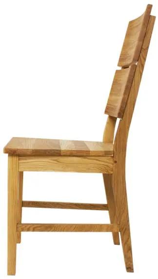 Jídelní židle Z52 Kája, dřevěný sedák, dubový masiv