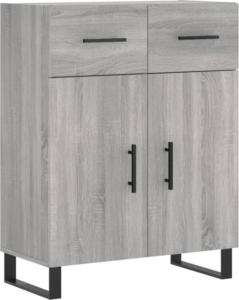 Skříň highboard šedá sonoma 69,5 x 34 x 180 cm kompozitní dřevo 3200543