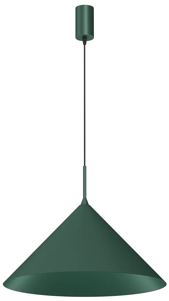 Závěsné svítidlo Capital, 1x zelené kovové stínítko, (fi 46cm), gr