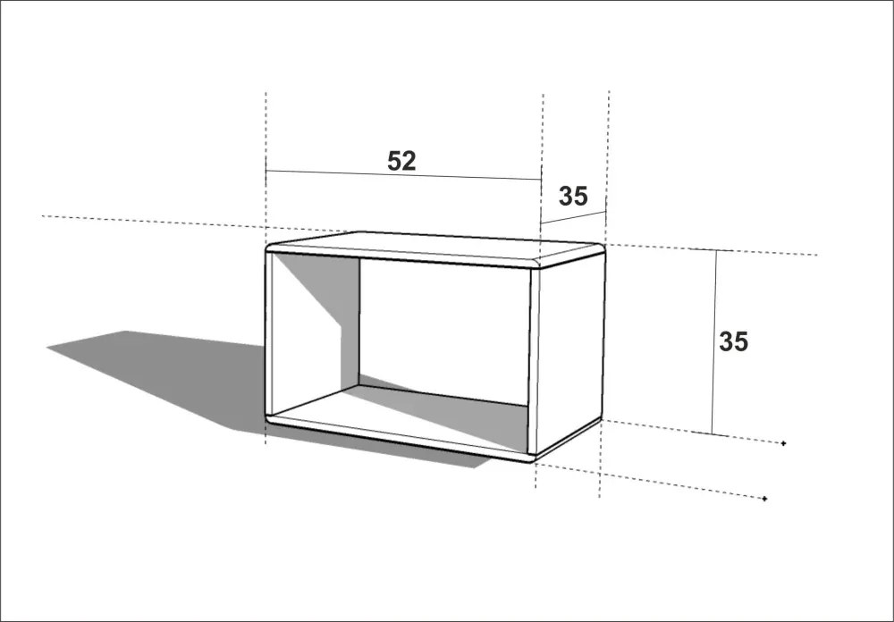 Noční stolek Kris z masivního dřeva Dub