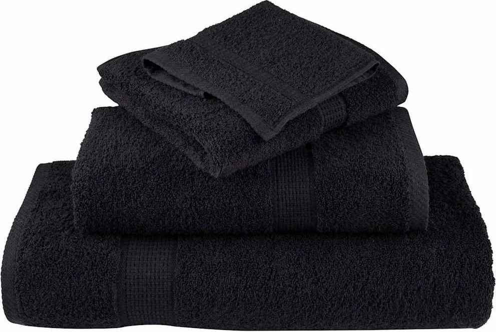 8dílná sada ručníků Premium SOLUND černá 600 g/m² 137548