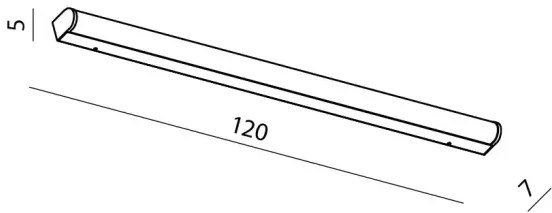 LED nástěnné svítidlo Petra 120 4000 chrom