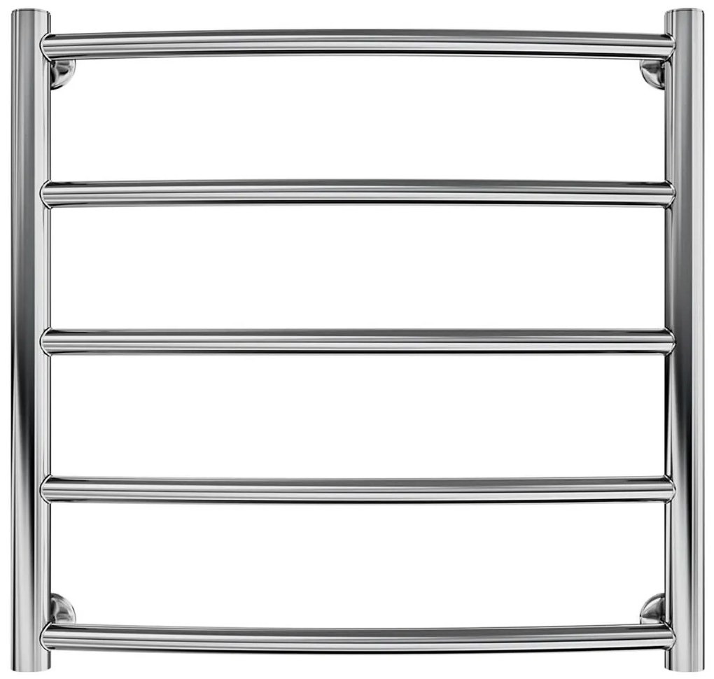 Mario-Radiators Koupelnový žebříkový radiátor CLASSIC 102W/230V 50x53 cm nerez/lesklý chrom 1.1.0101.01.P