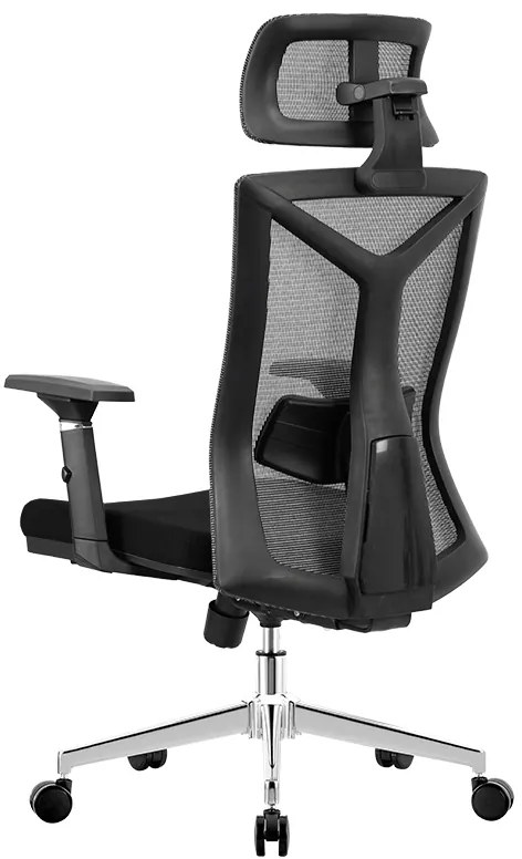 Kancelářská ergonomická židle Neoseat MARCO — látka, černá, nosnost 150 kg