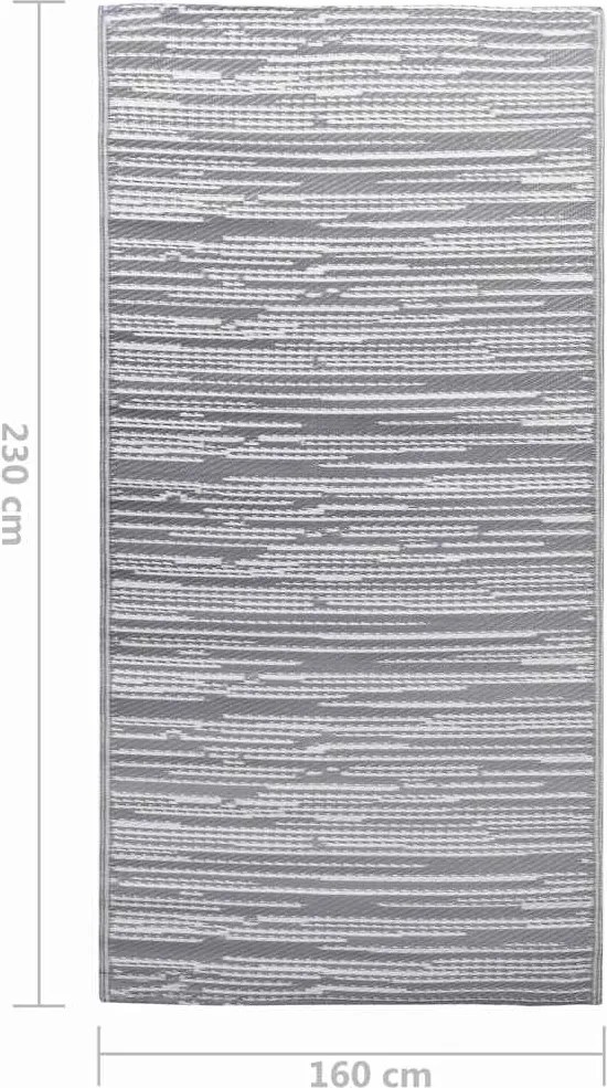 Venkovní koberec ARAKIL šedá 160x230 cm PP 310438