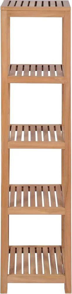 Úložná skříňka do koupelny se 4 policemi teak 42 x 42 x 165 cm 246500