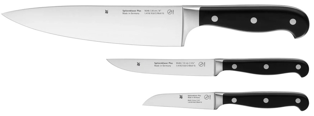 WMF Třídílná sada nožů Spitzenklasse Plus