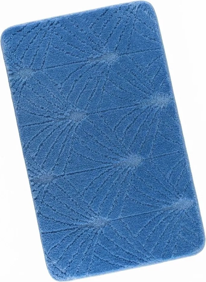 Koupelnová předložka před vanu 60x100cm chrpa tmavě modrá