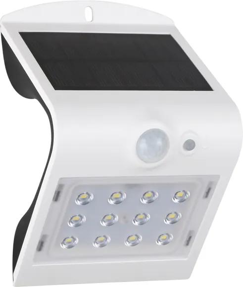 ACA Lighting LED solární svítidlo se senzorem pohybu 2W/4000K/220Lm/IP65/Li-on  3,7V/1200mAh, bílé