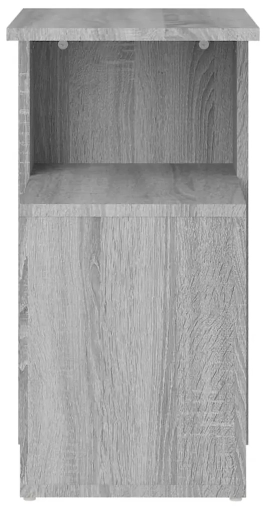 Odkládací stolek šedý sonoma 36 x 30 x 56 cm kompozitní dřevo - Default Title