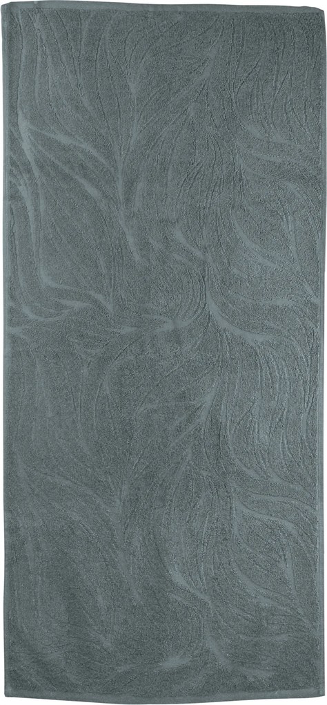 Kleine Wolke Froté ručník, 50 x 100 cm, 500 g/m2 (šedá květinová)